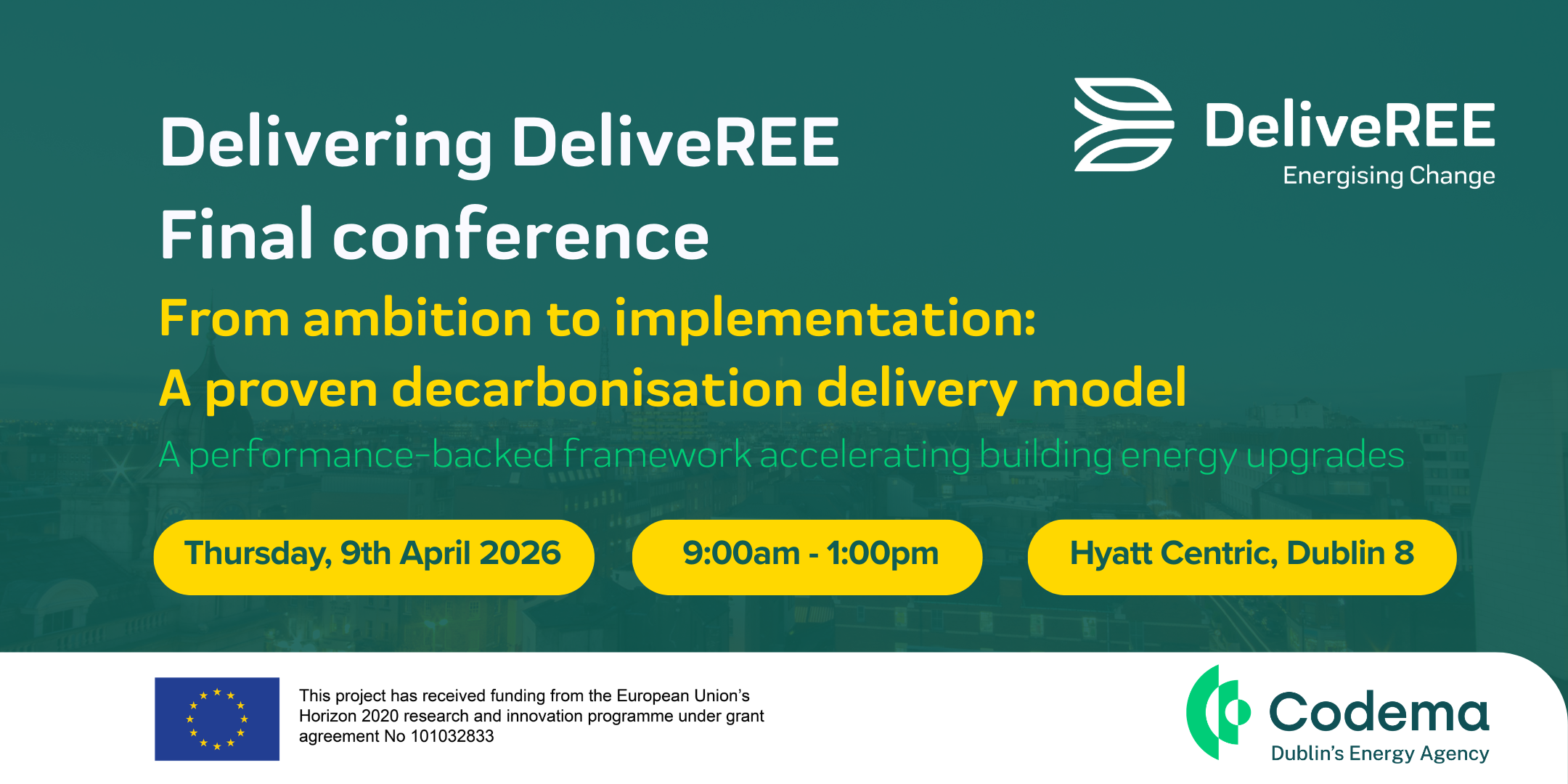 Register now for the free Delivering DeliveREE final conference - Codema
